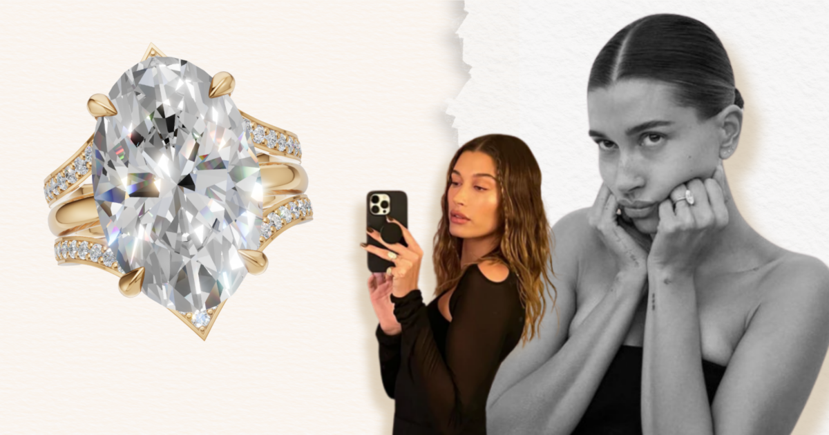 Hailey Bieber’s Engagement & Wedding Rings | Queensmith